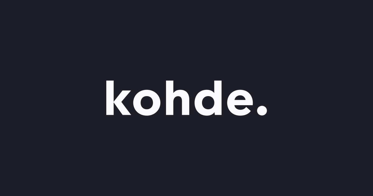Home | Kohde | The design agency for B2B software and tech