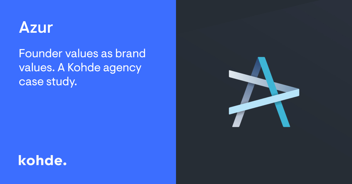 Azur by Kohde | The design agency for B2B software and tech